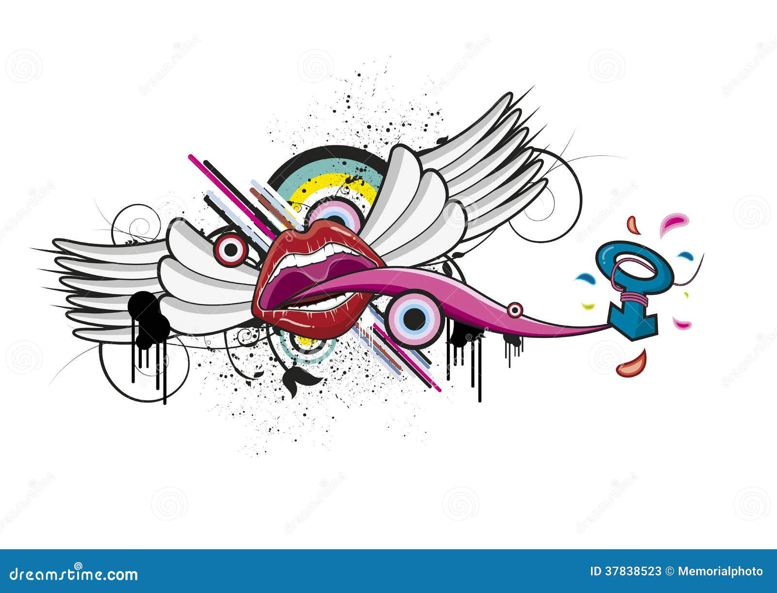 Concepto Abstracto Del Amor Del Arte Ilustración del Vector ...