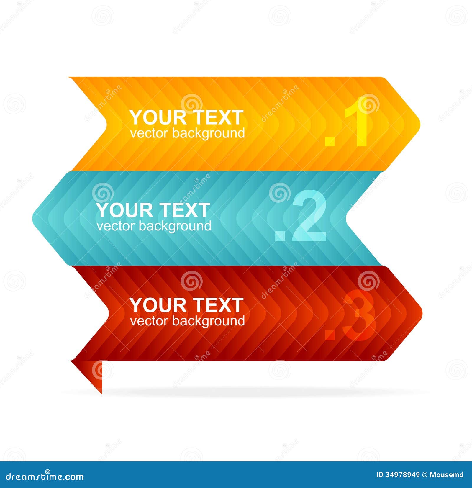 Concepto Colorido Del Cuadro De Texto 1,2,3 Del Vector Ilustración del ...