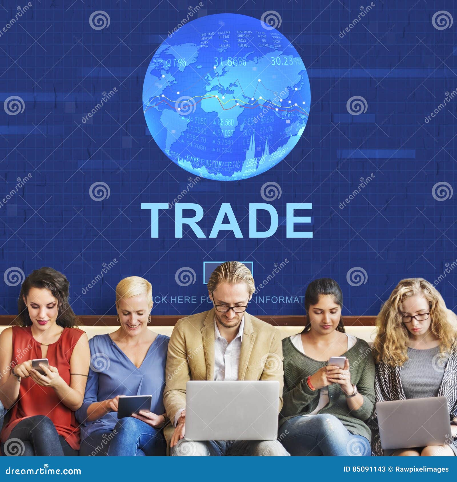 Concepto Comercial De La Mercancía Del Intercambio Del Comercio Del ...