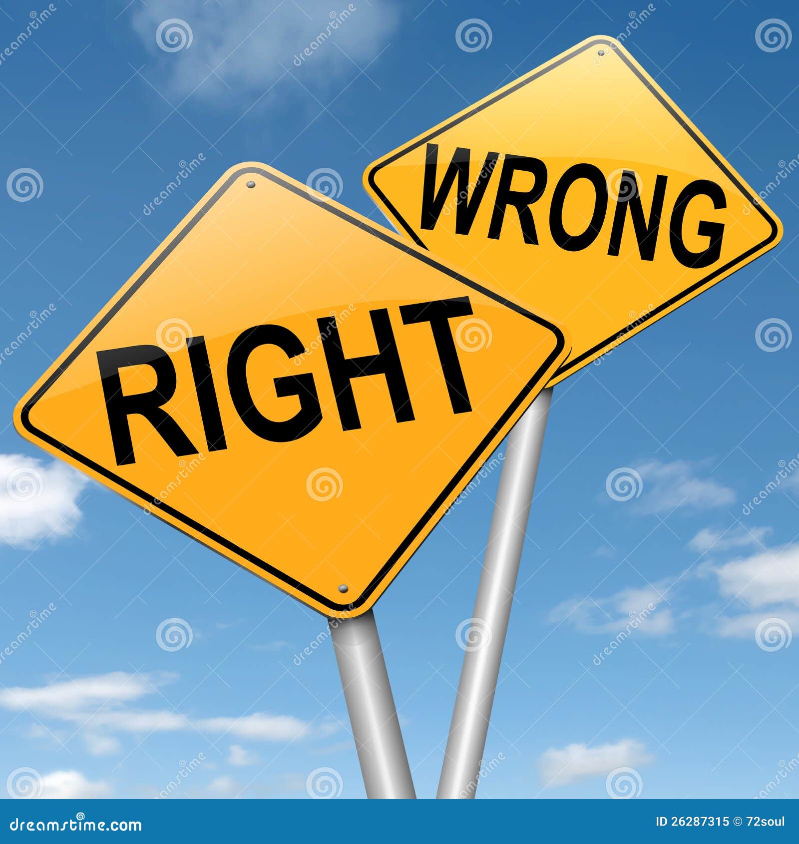 Concepto correcto. stock de ilustración. Ilustración de muestra - 26287315