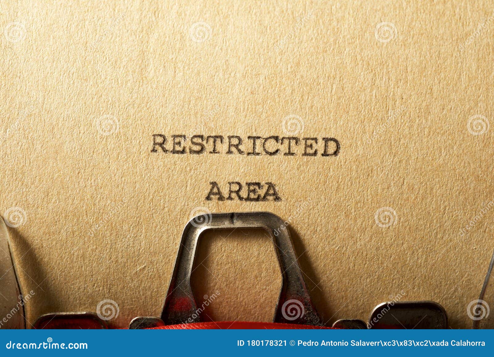 Concepto De área Restringida Imagen de archivo - Imagen de concepto ...