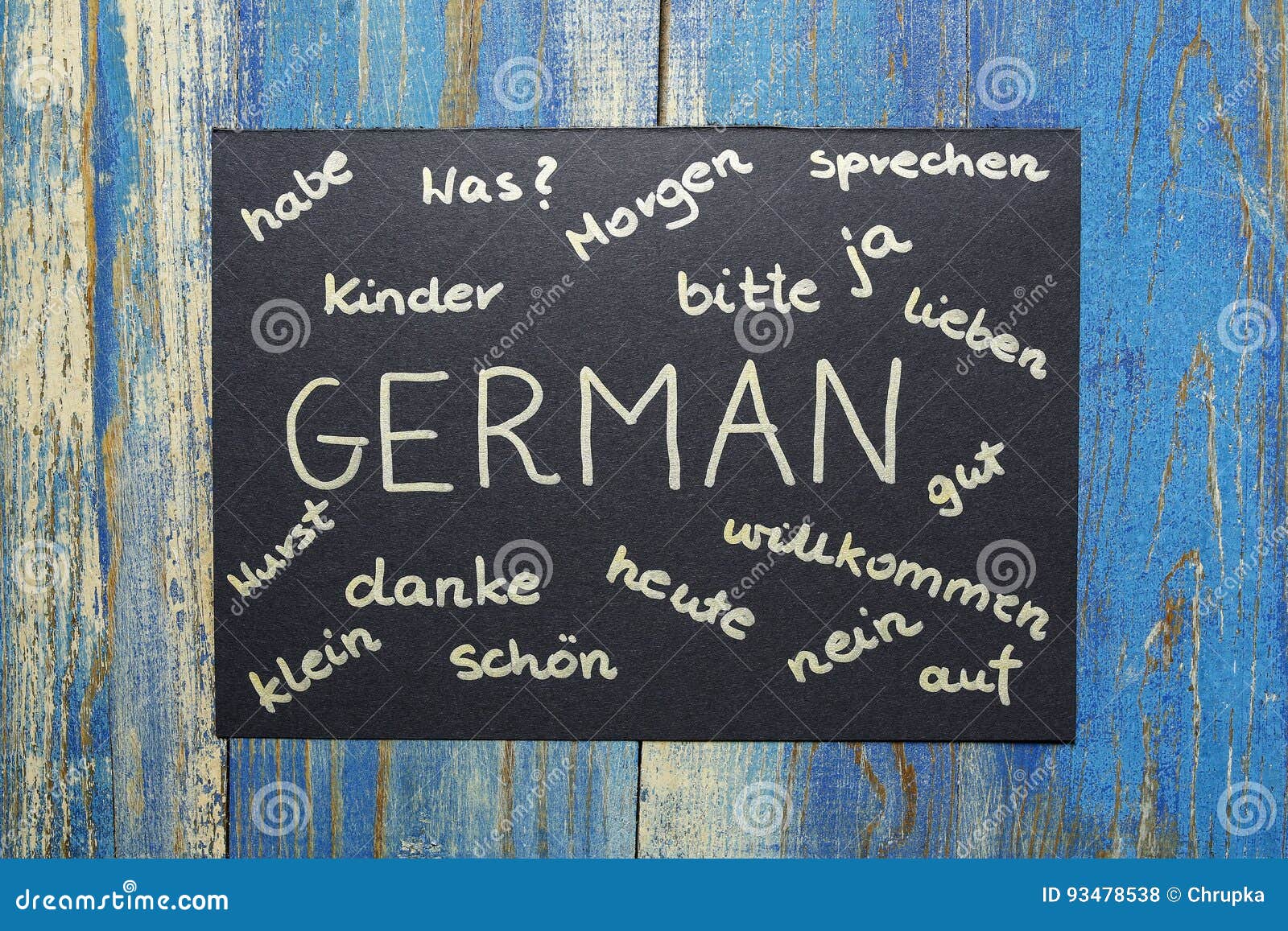 Concepto De Aprender Lengua Alemana Foto de archivo - Imagen de ...