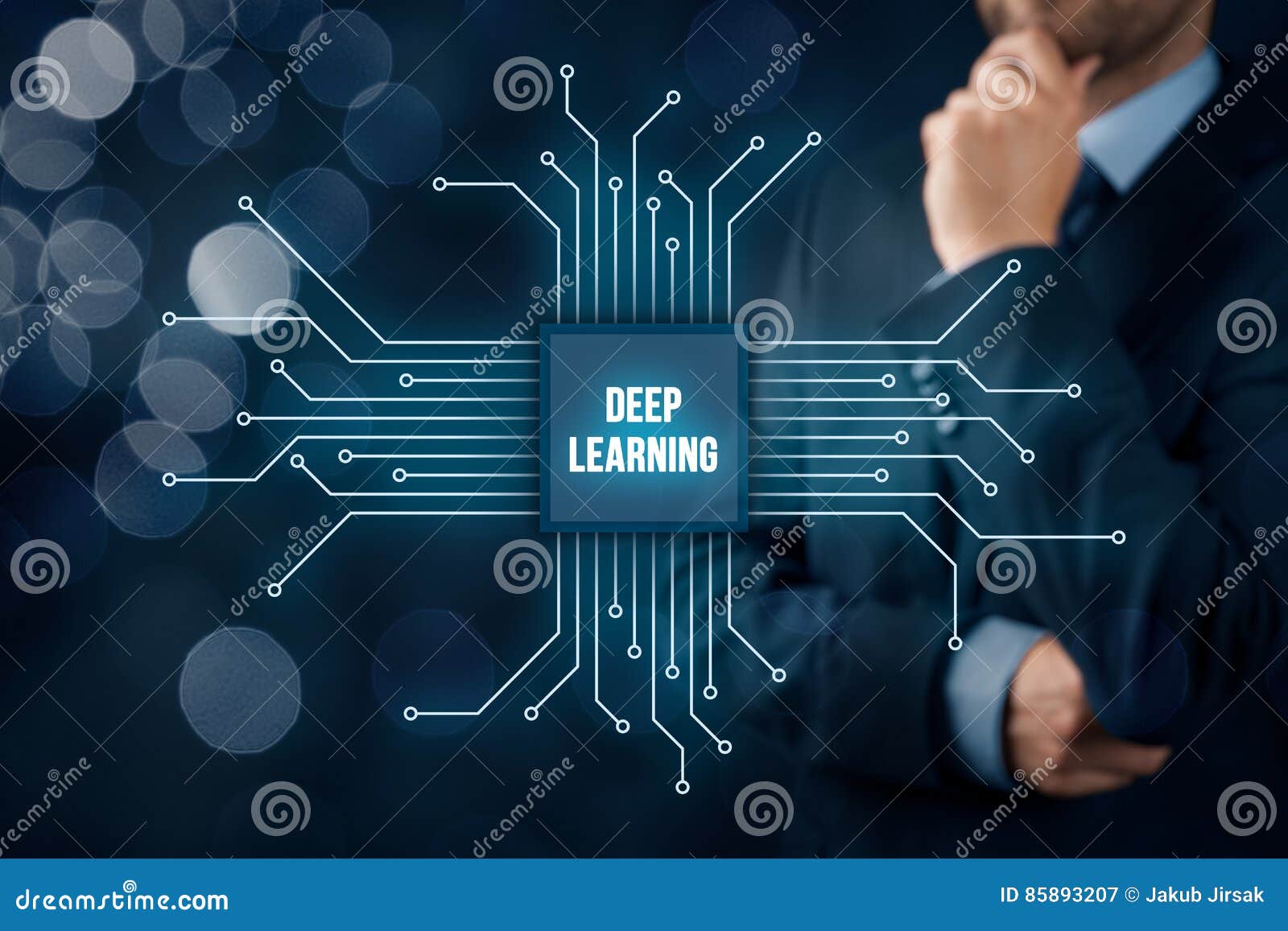 Concepto De Aprendizaje Profundo Imagen de archivo - Imagen de ...