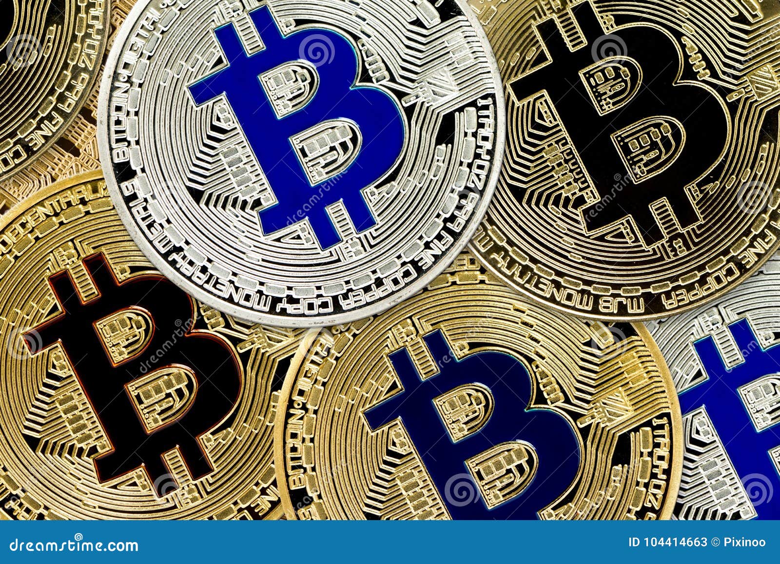 Concepto De Bitcoin Cryptocurrency De Monedas Virtuales Del Fondo ...
