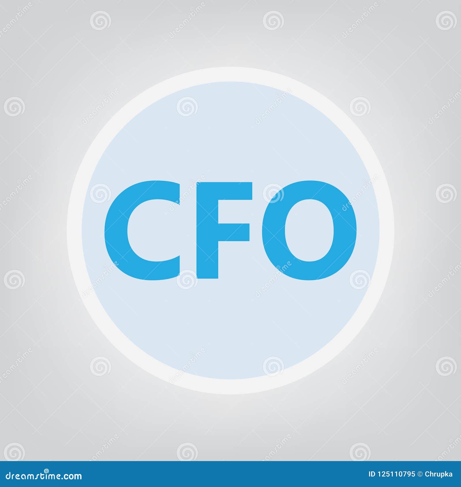 Concepto De CFO Chief Financial Officer Ilustración del Vector ...