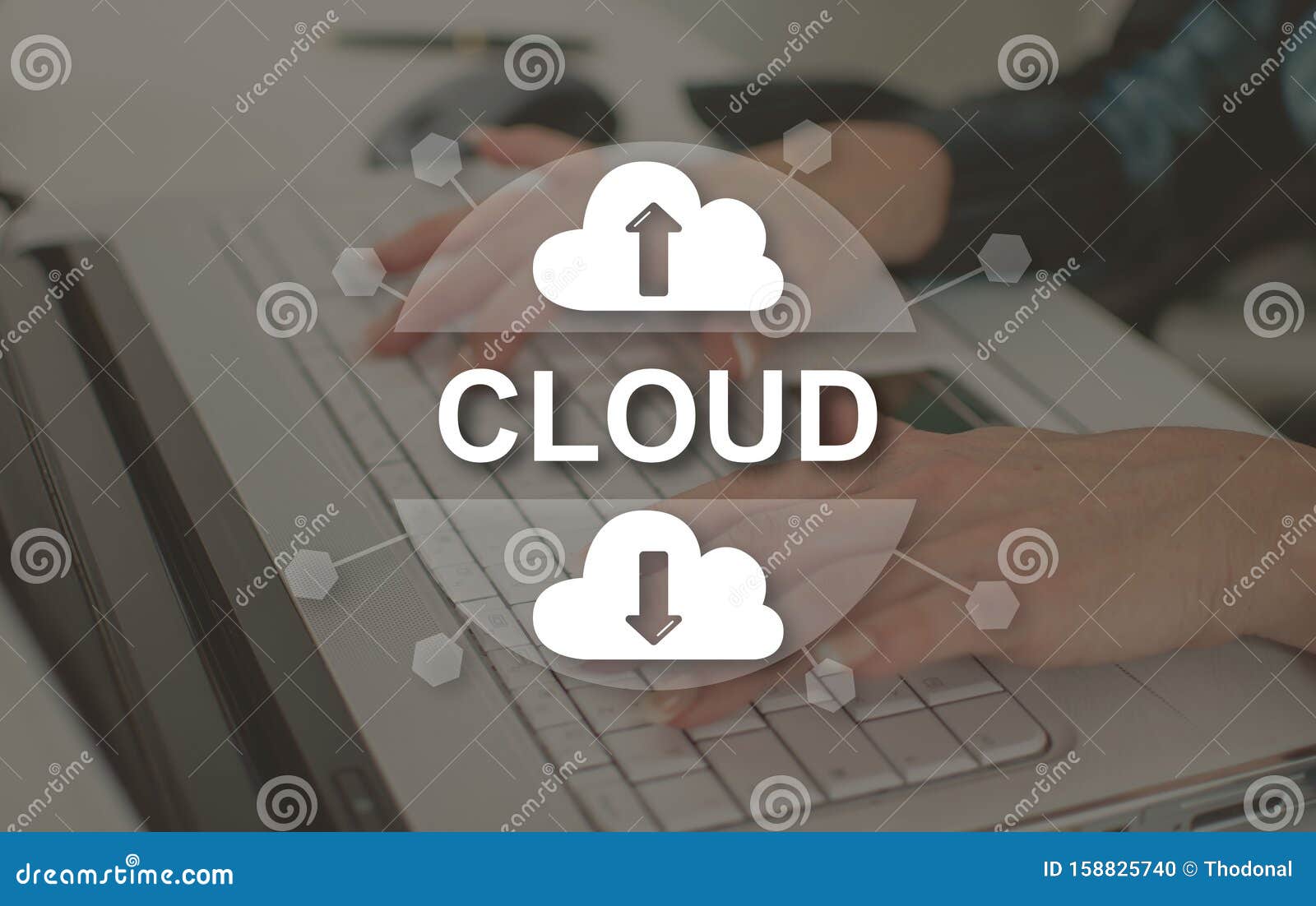 Concepto De Cloud Computing Foto de archivo - Imagen de concepto, mundo: 158825740