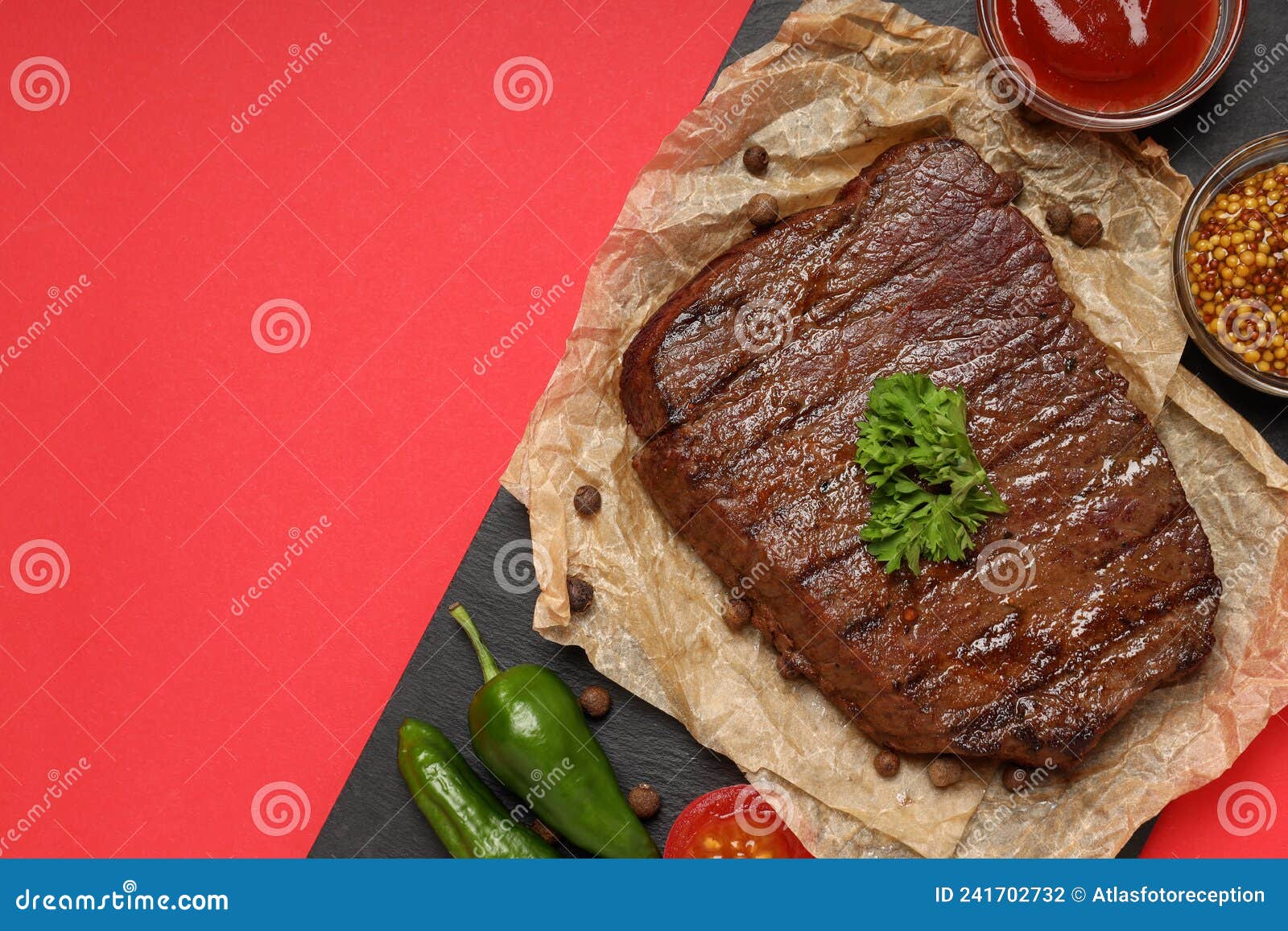 Concepto De Comida Sabrosa Con Un Espacio De Carne De Vacuno Para Texto ...