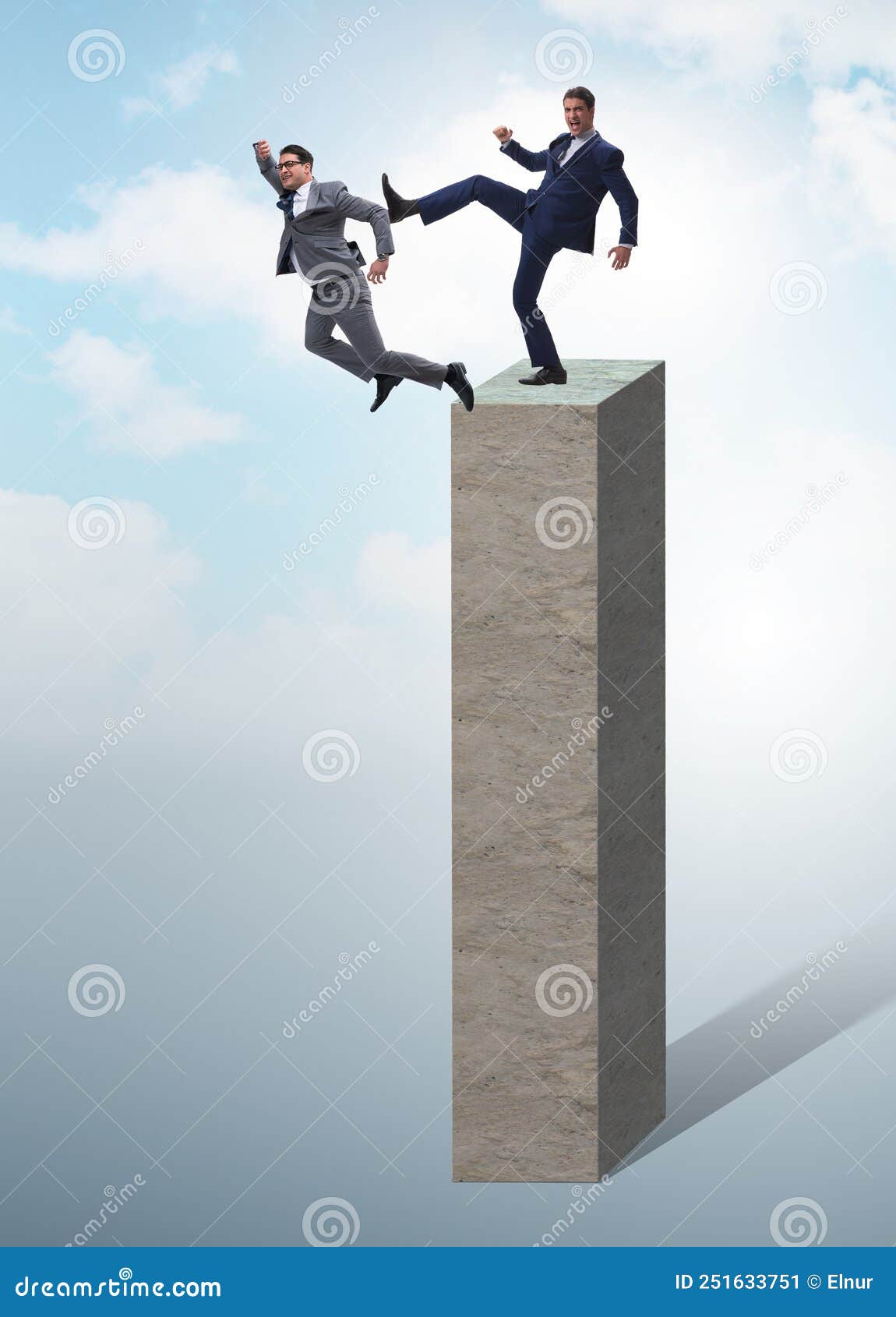 Concepto De Competencia Comercial Con Dos Empresarios Imagen de archivo ...