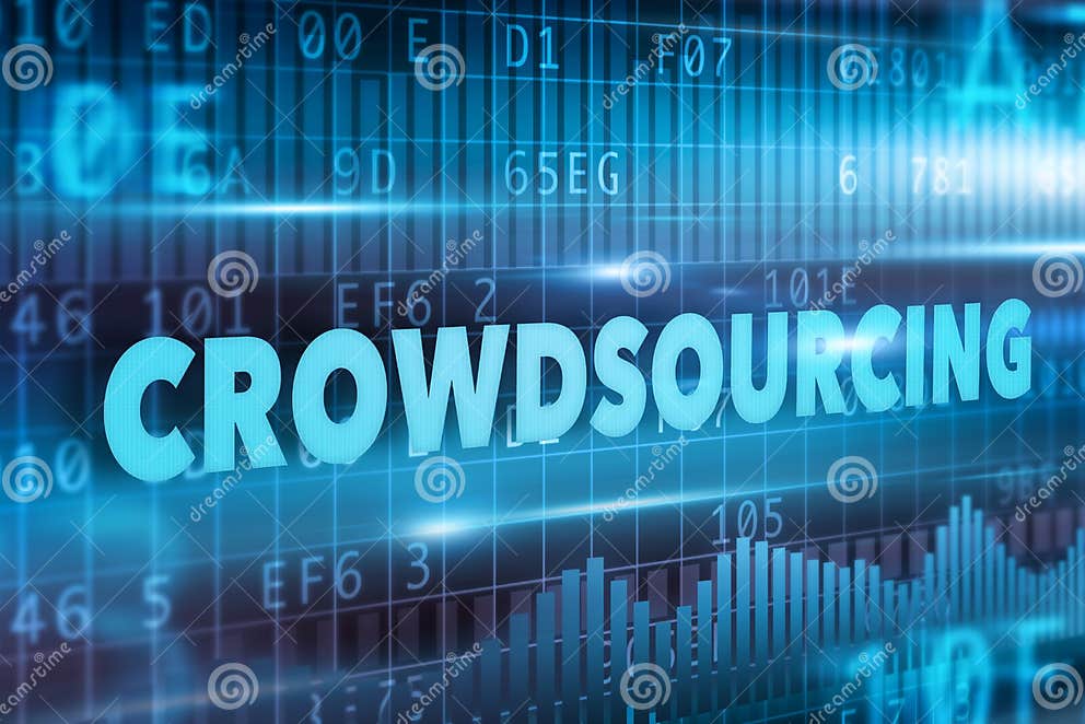 Concepto de Crowdsourcing stock de ilustración. Ilustración de internet - 44065744