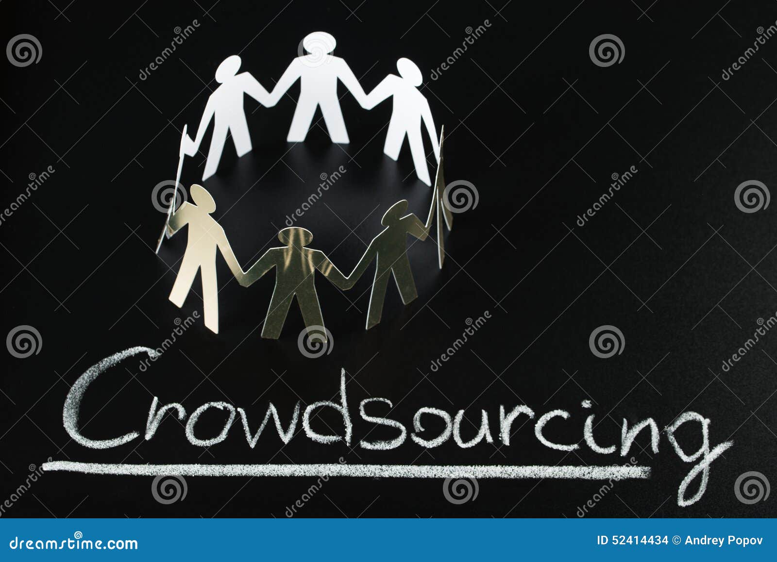 Concepto de Crowdsourcing foto de archivo. Imagen de asimiento - 52414434