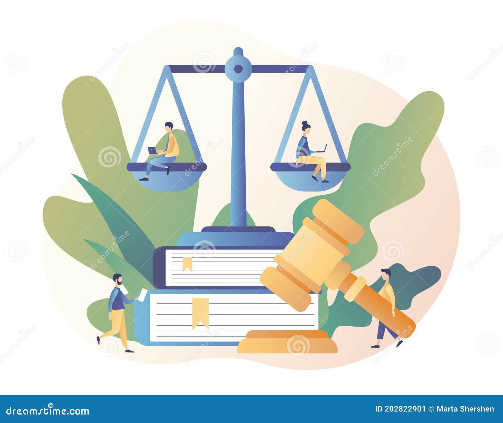 Concepto De Derecho Y Justicia Juez Y Juez Gavel Gente Pequeña En La