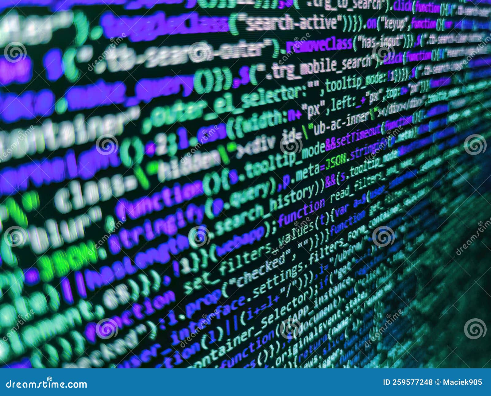 Concepto De Desarrollo De Programas. Código De Programación Pantalla ...