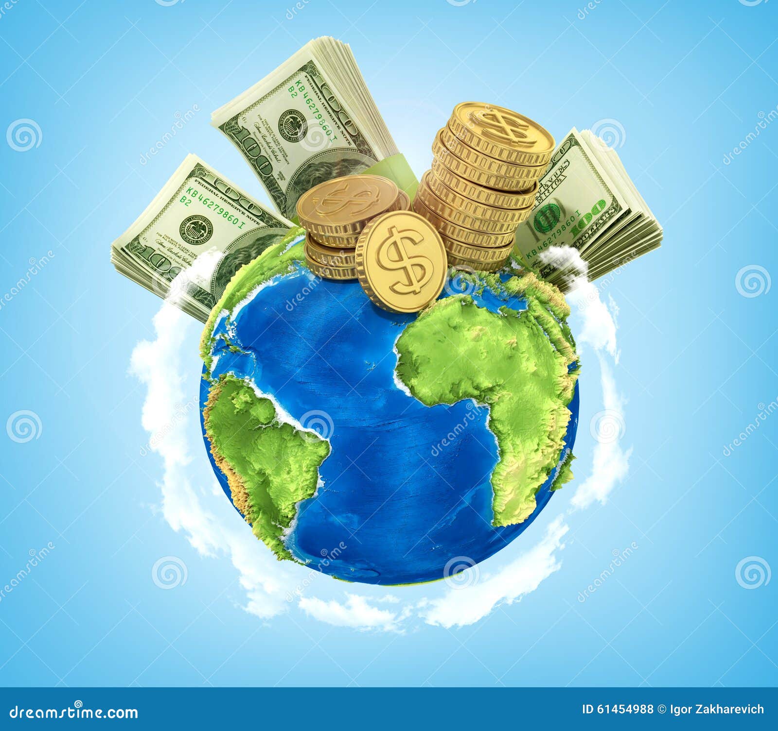 Concepto De Dinero Del Mundo Foto de archivo - Imagen de finanzas ...