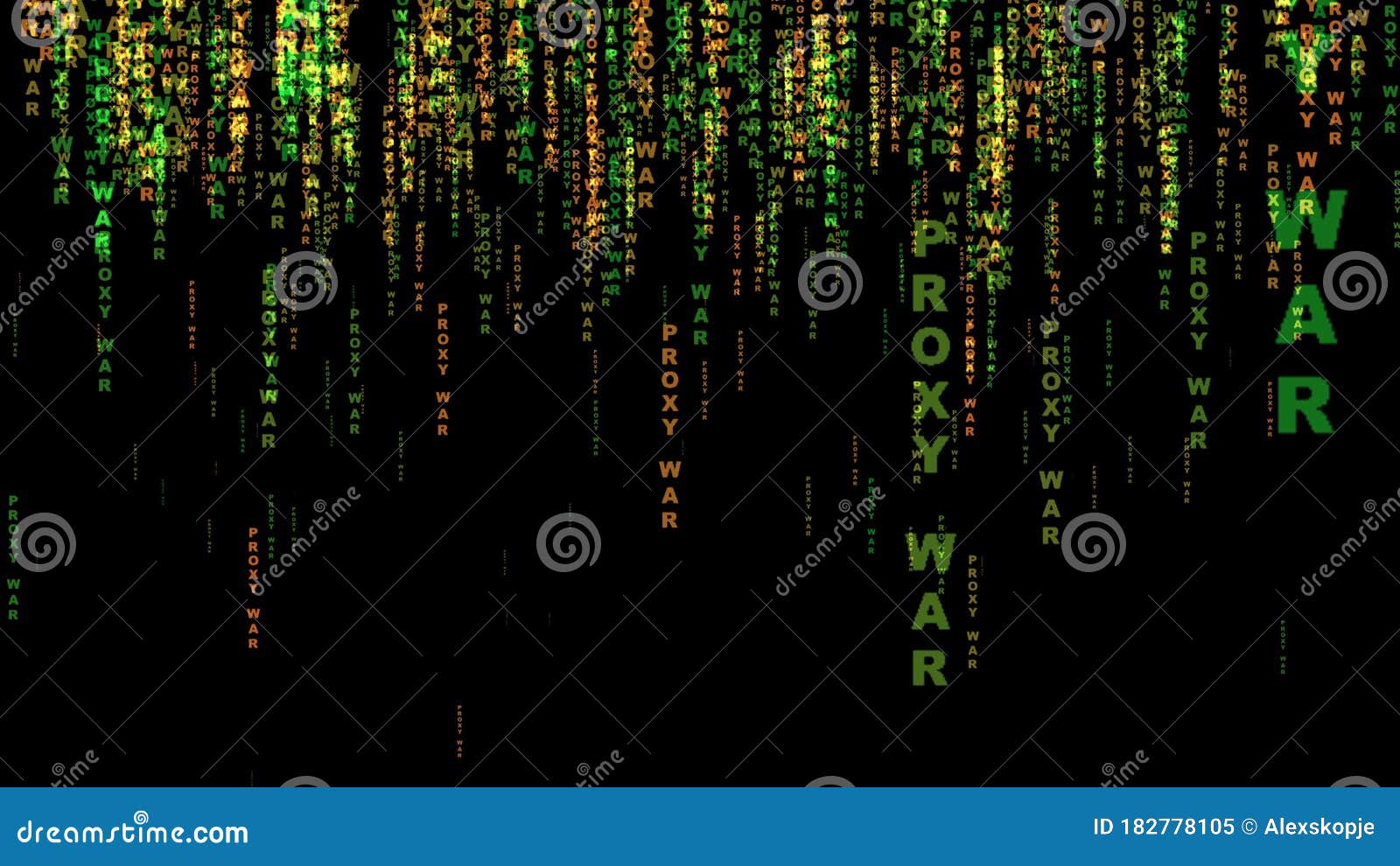 Concepto De Estilo De Matriz De Guerra De Proxy Almacen De Video ...