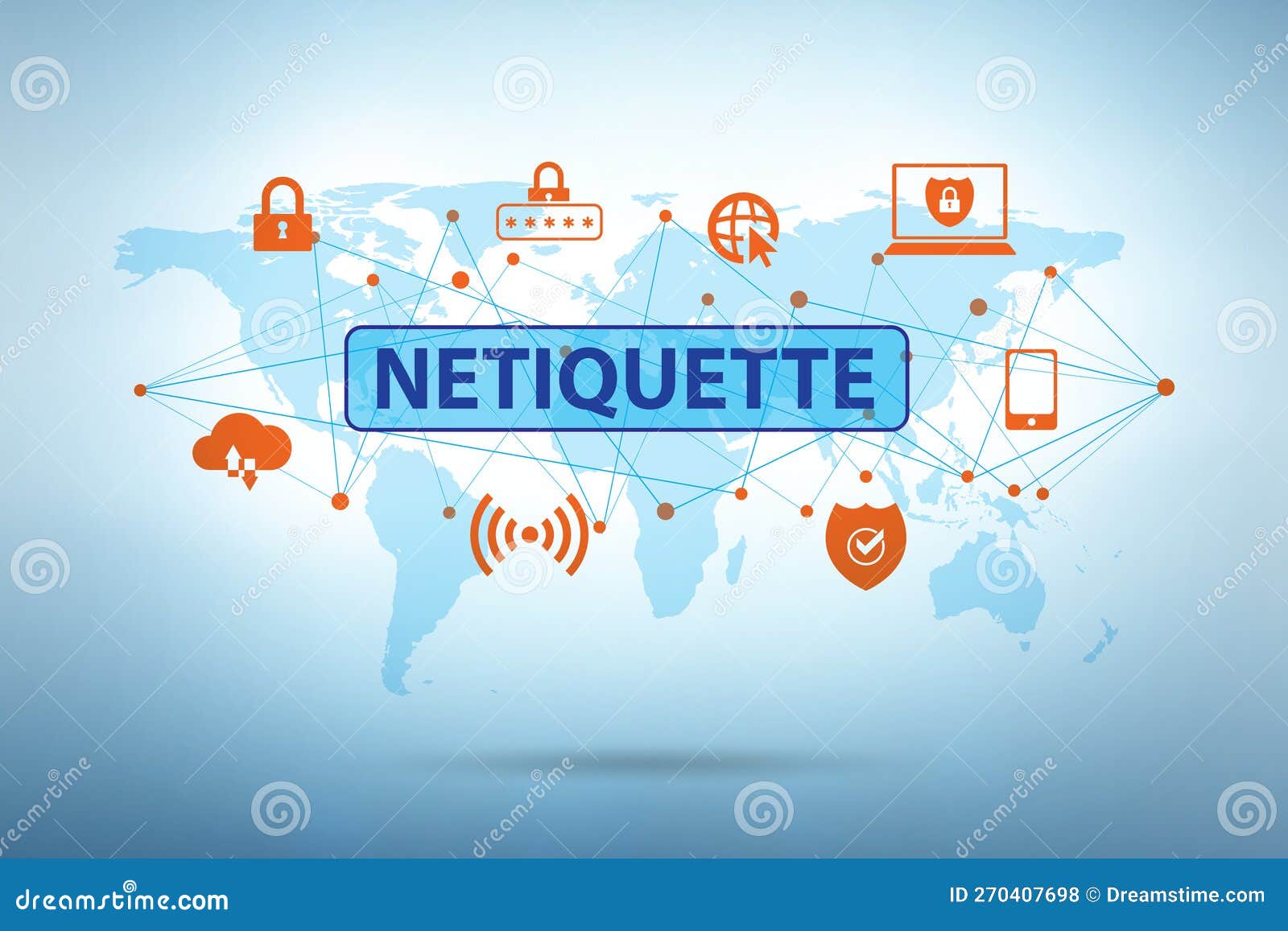 Concepto De Etiqueta Y Netiquette Stock de ilustración - Ilustración de regla, aislamiento ...