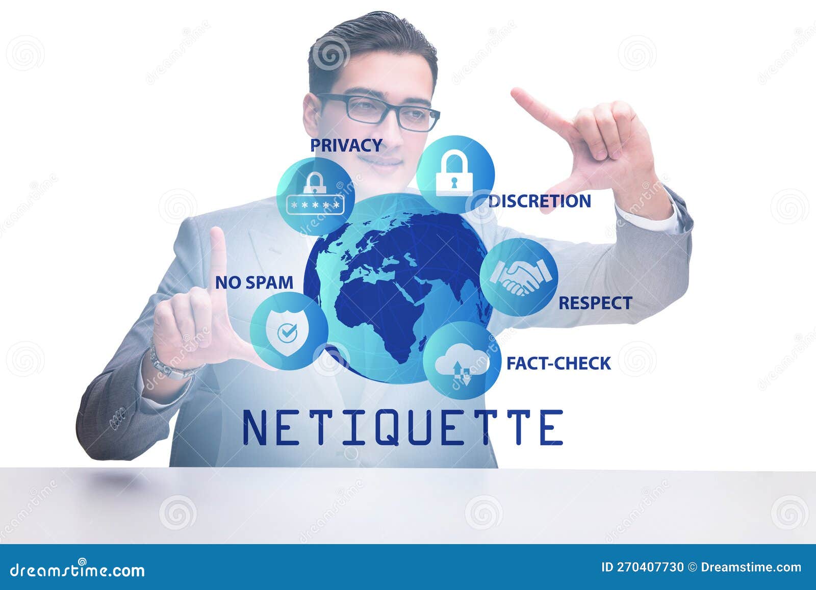 Concepto De Etiqueta Y Netiquette Foto de archivo - Imagen de netiqueta ...