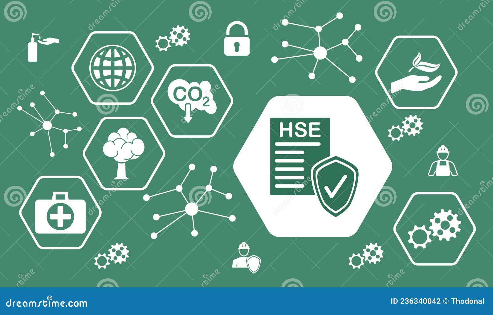 Concepto de hse stock de ilustración. Ilustración de seguro - 236340042