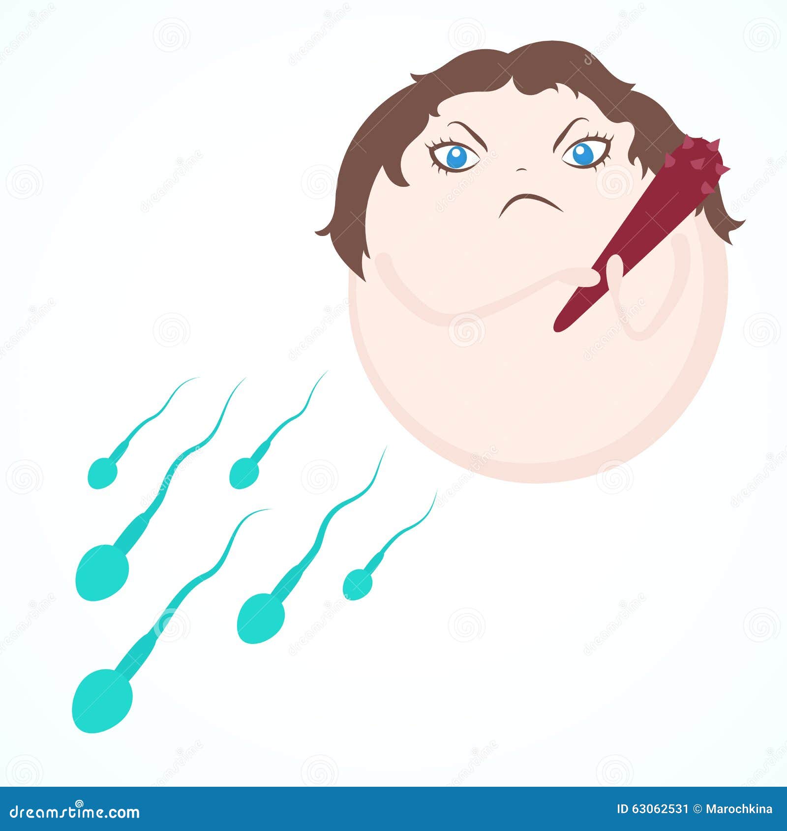 Concepto de infertilidad ilustración del vector. Ilustración de ...