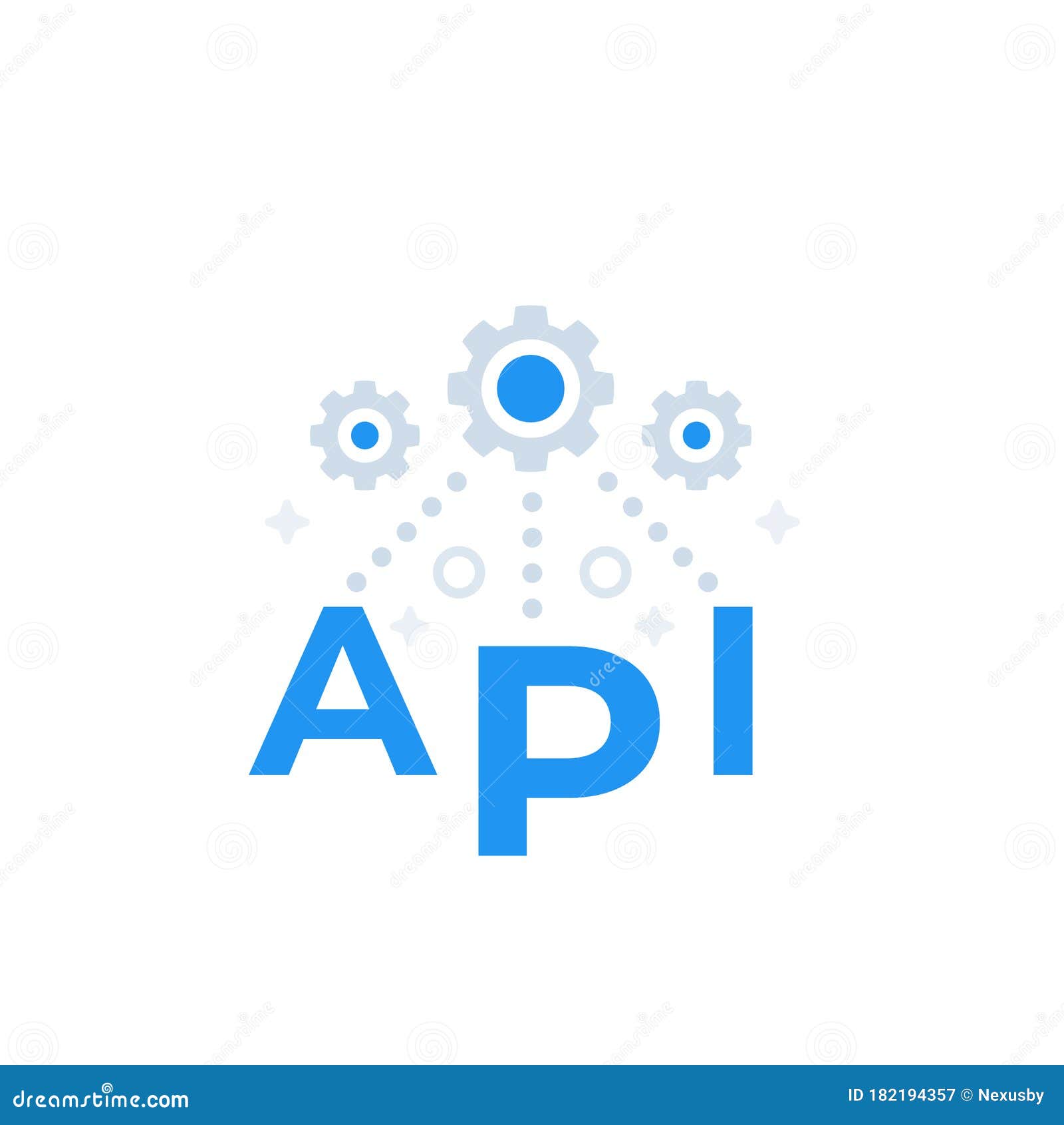Concepto De Interfaz De Programación De Aplicaciones Api Ilustración ...