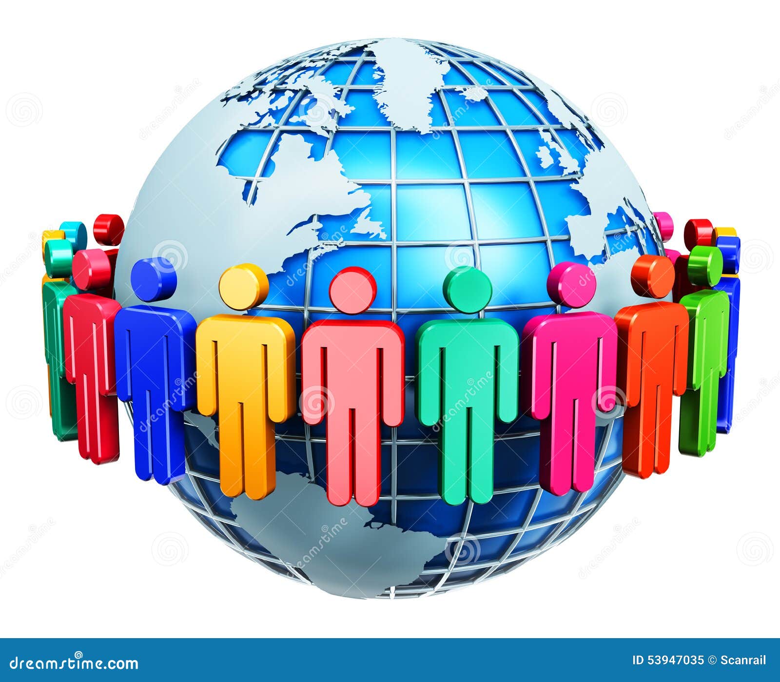 Concepto De Internet De La Comunicación Global Stock de ilustración ...