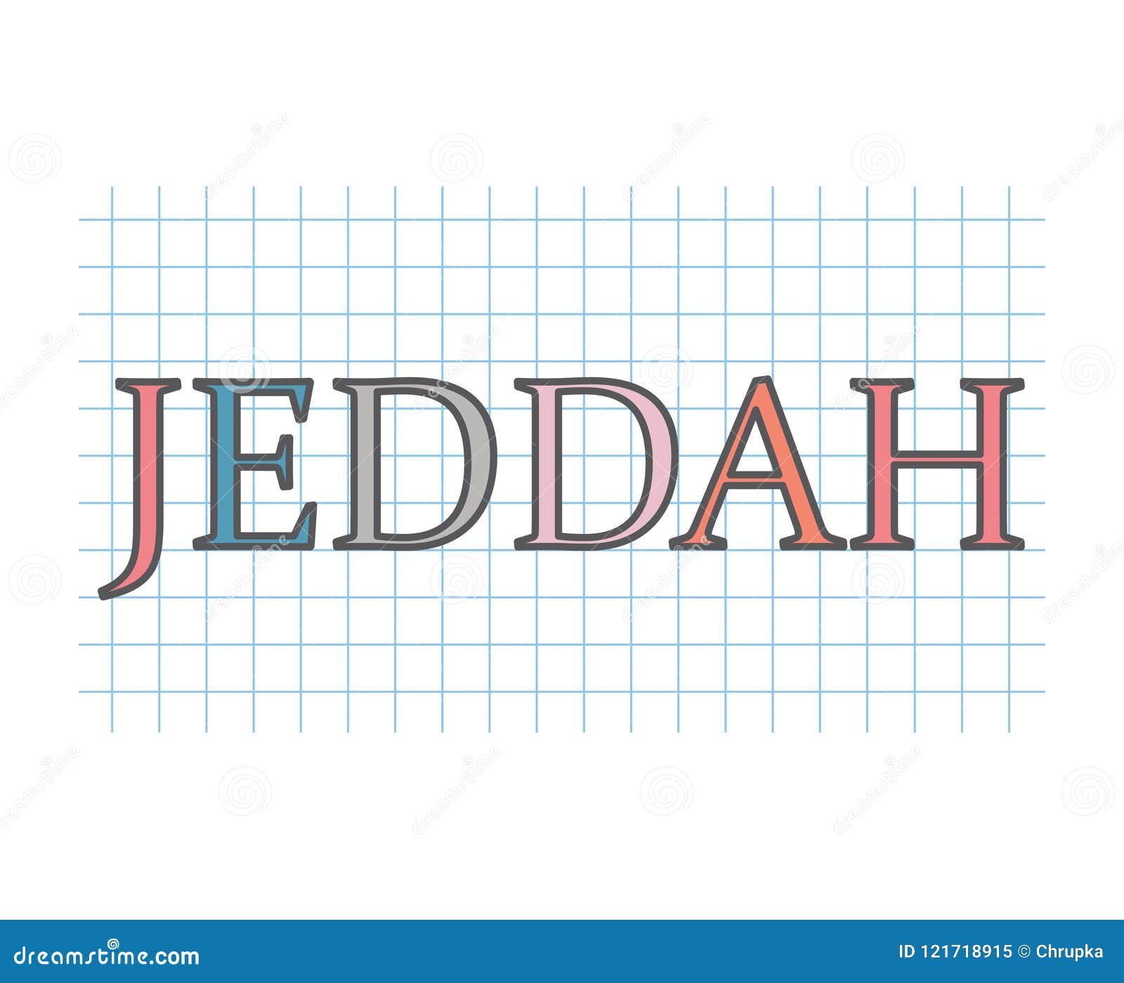 Concepto de Jedda ilustración del vector. Ilustración de capital ...