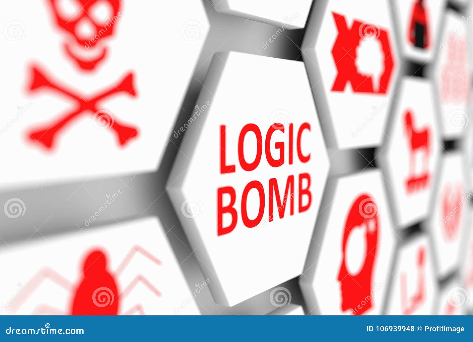 Concepto De La BOMBA LÓGICA Stock de ilustración - Ilustración de ...