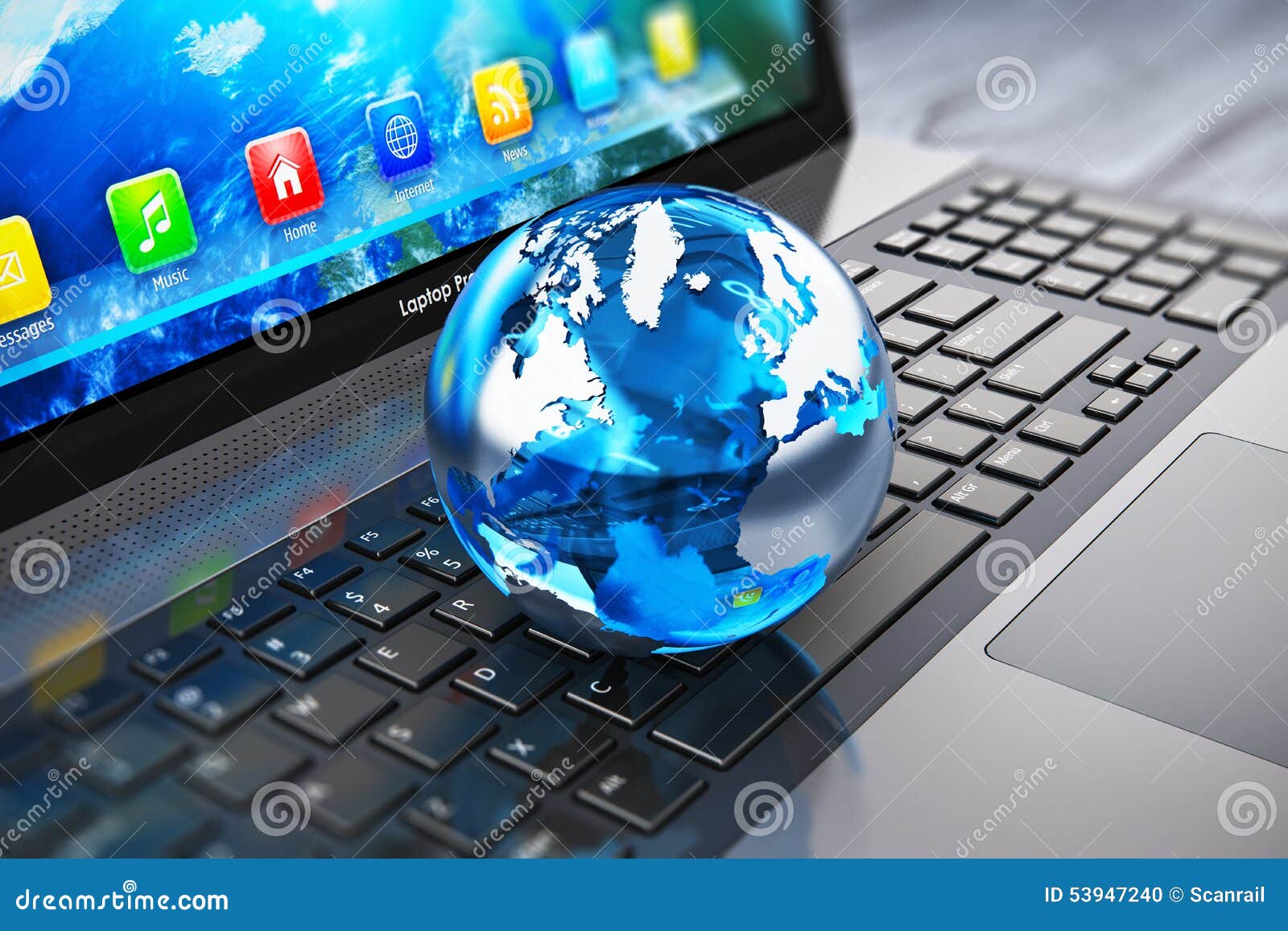 Concepto De La Comunicación Global Stock de ilustración - Ilustración ...