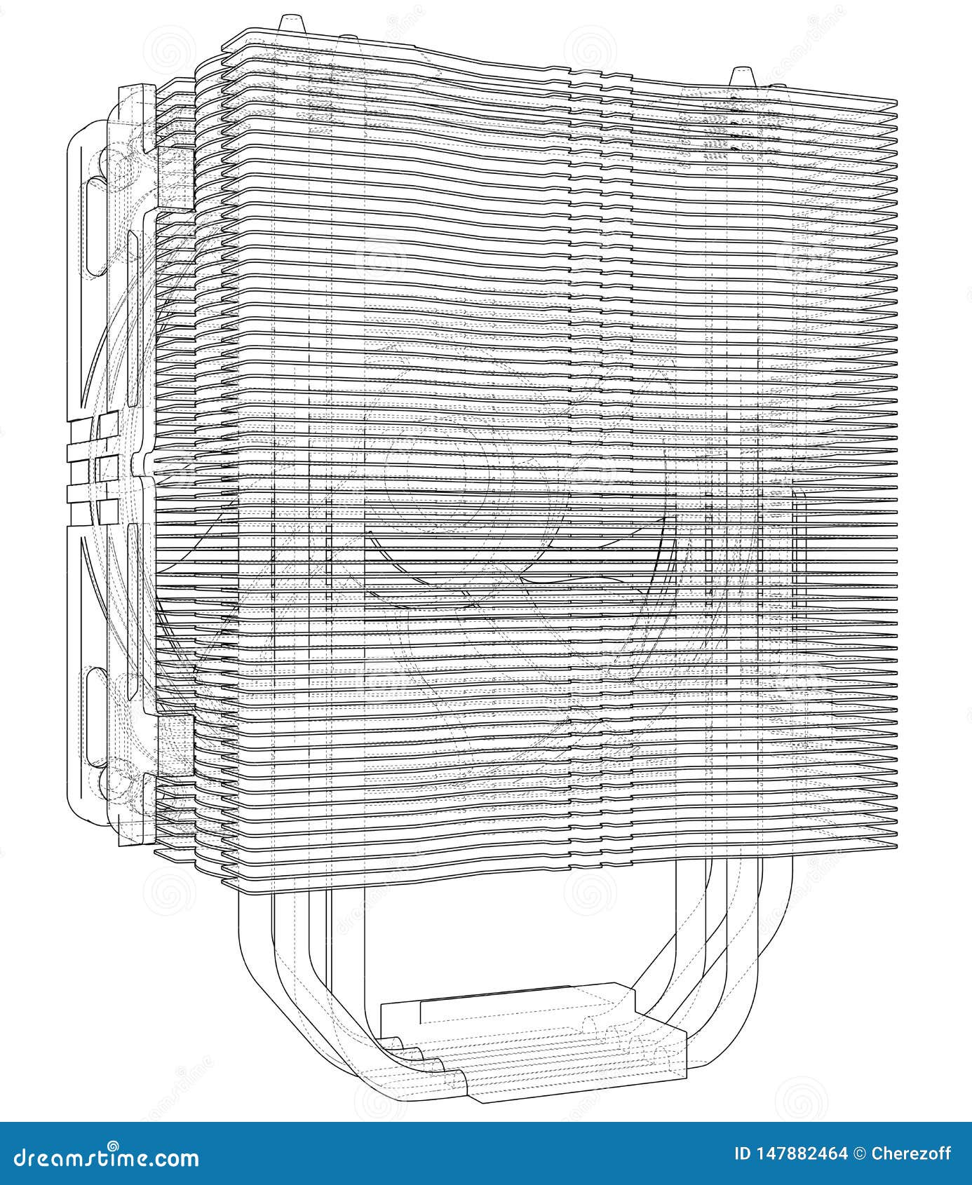 Concepto De La CPU Coller Vector Ilustración del Vector - Ilustración ...