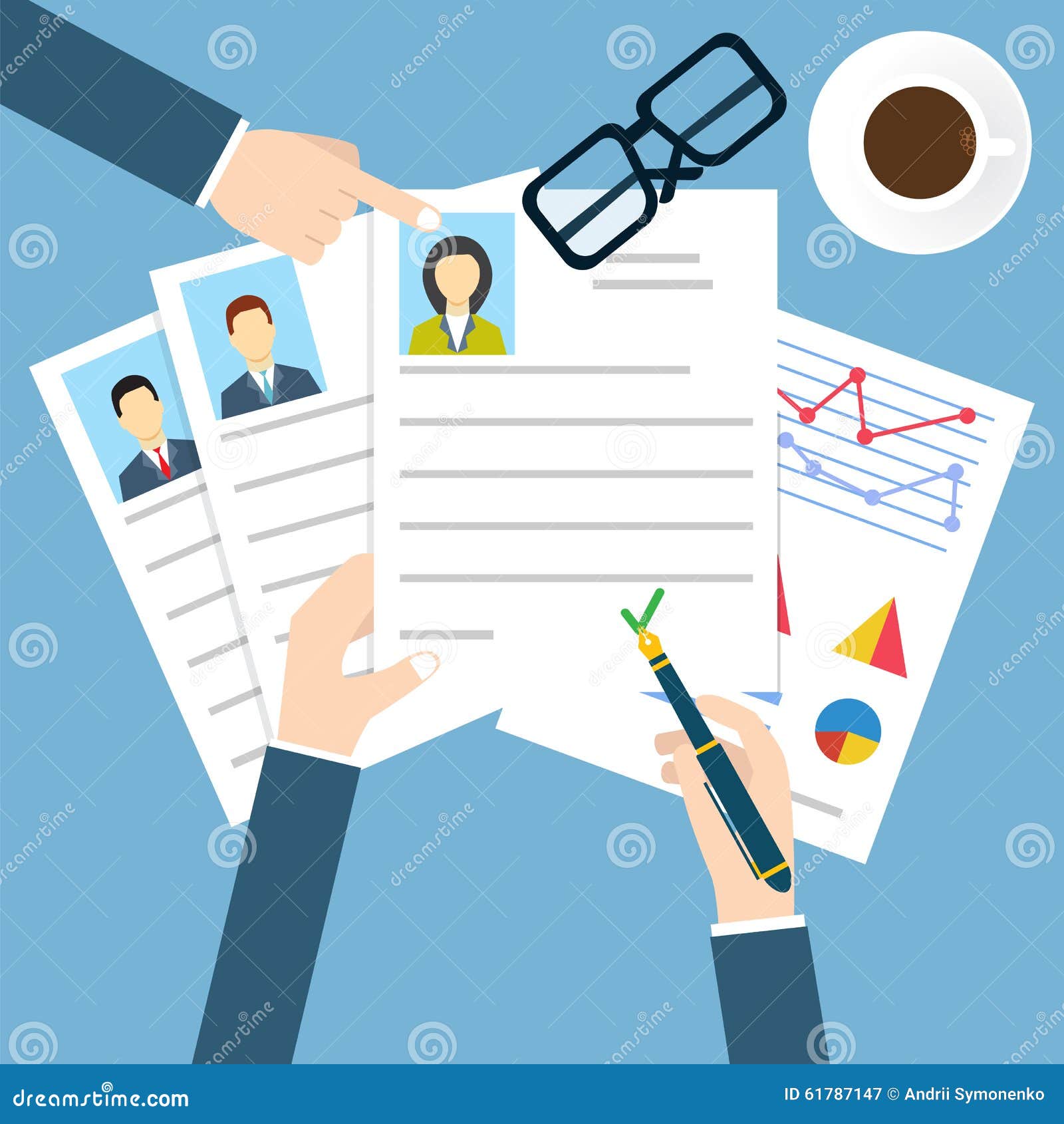 Concepto De La Entrevista De Trabajo Vector Común Ilustración del ...