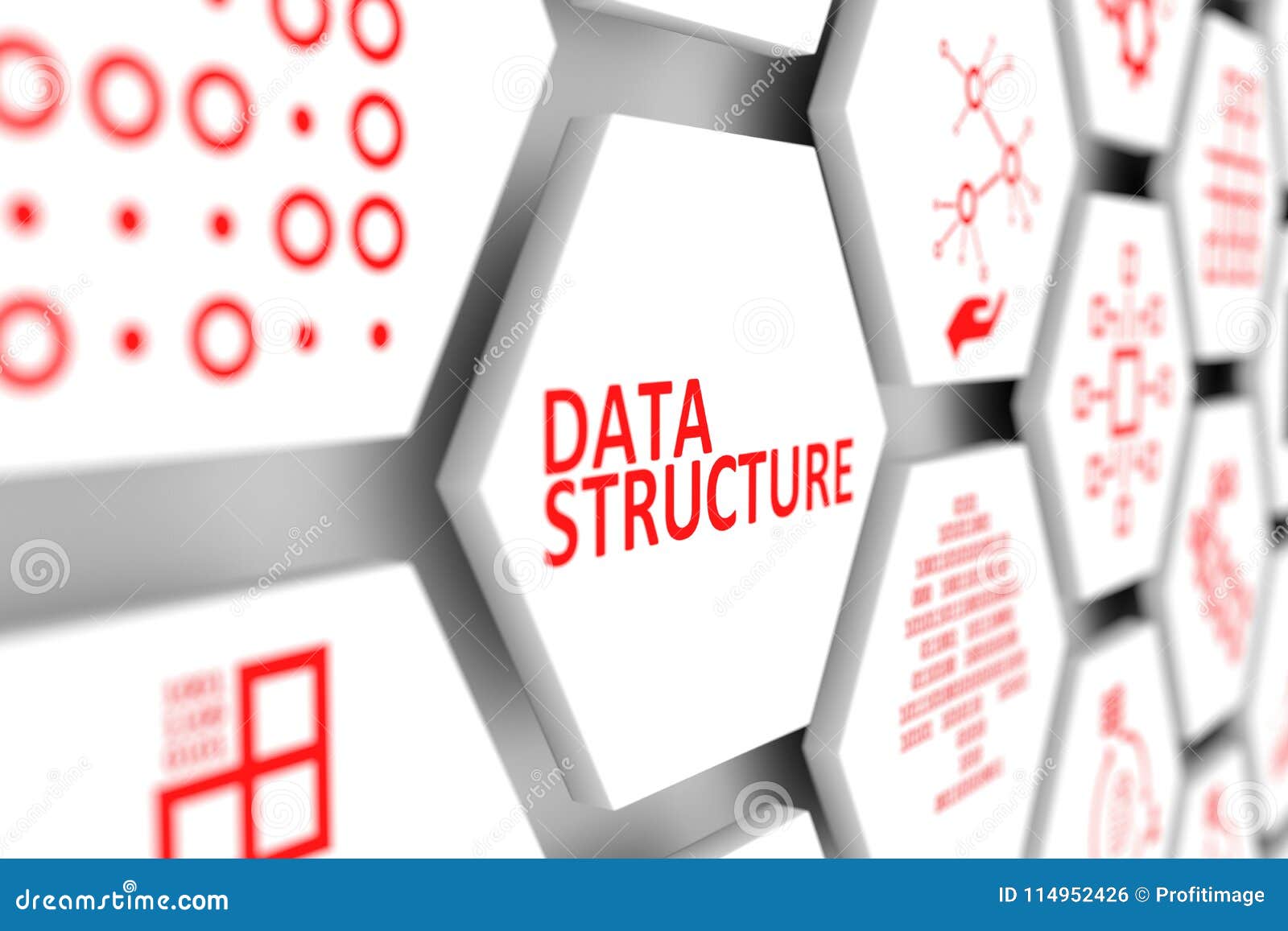 Concepto De La Estructura De Datos Stock de ilustración - Ilustración ...