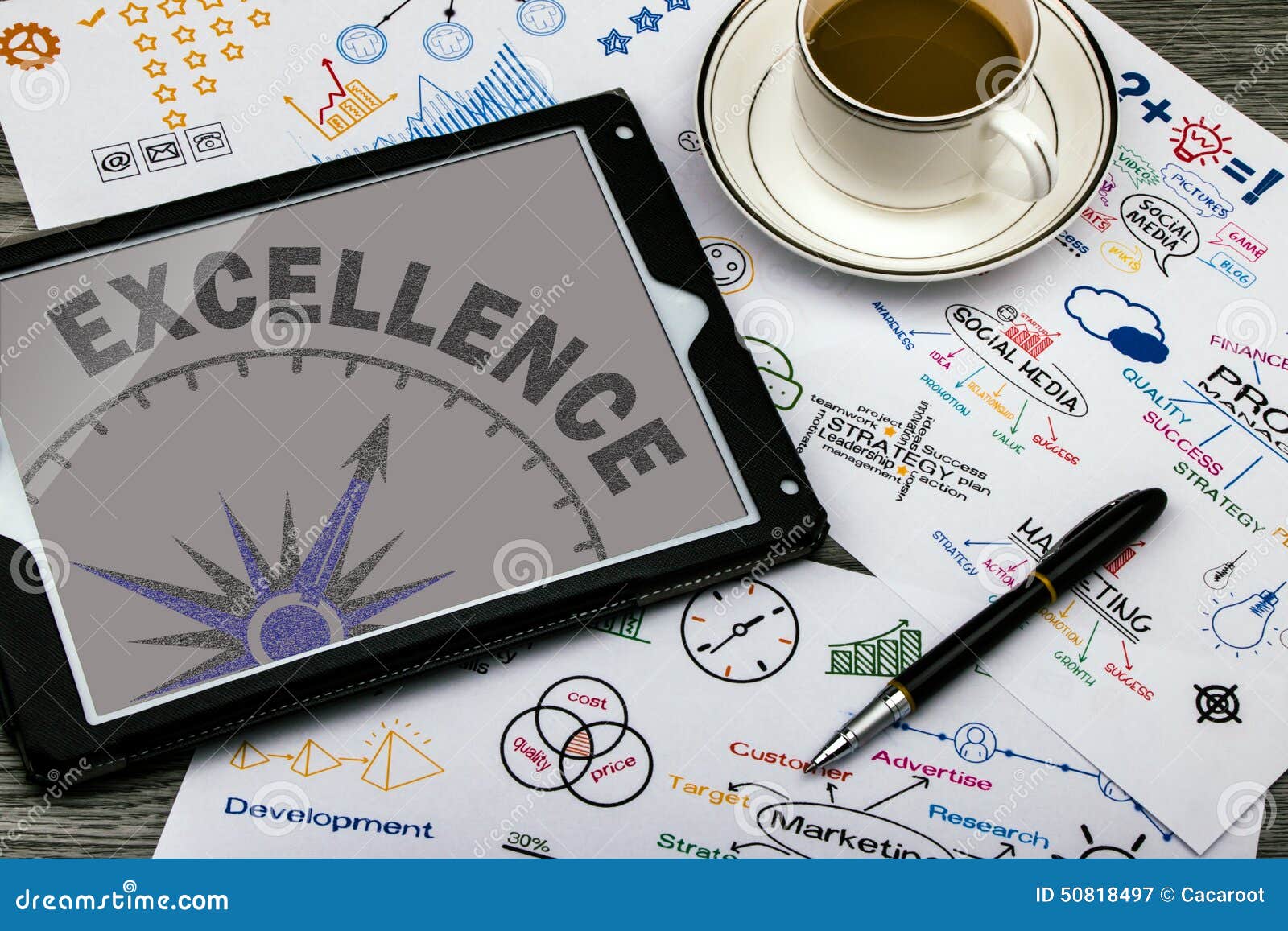 Concepto de la excelencia imagen de archivo. Imagen de oficina - 50818497