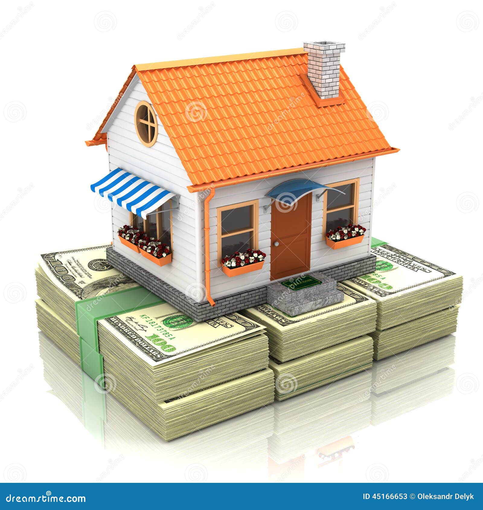 Concepto de la hipoteca stock de ilustración. Ilustración de ahorros ...