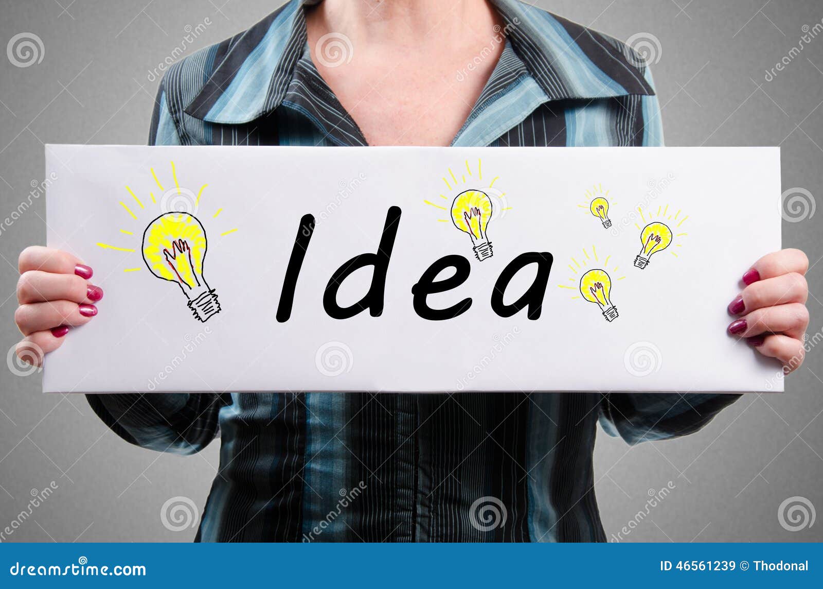 Concepto de la idea imagen de archivo. Imagen de mano - 46561239