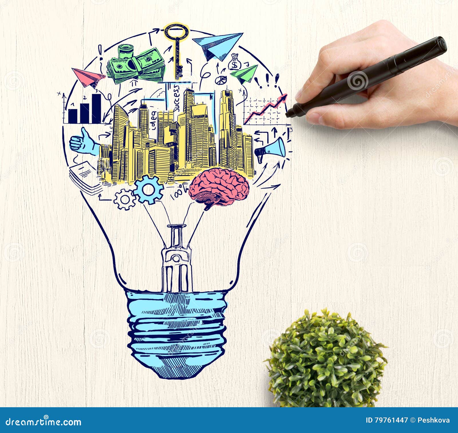 Concepto de la idea imagen de archivo. Imagen de financiero - 79761447