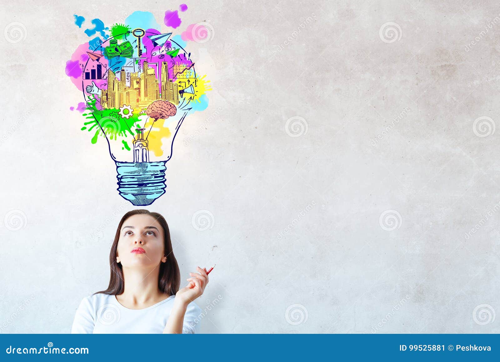 Concepto de la idea imagen de archivo. Imagen de creativo - 99525881