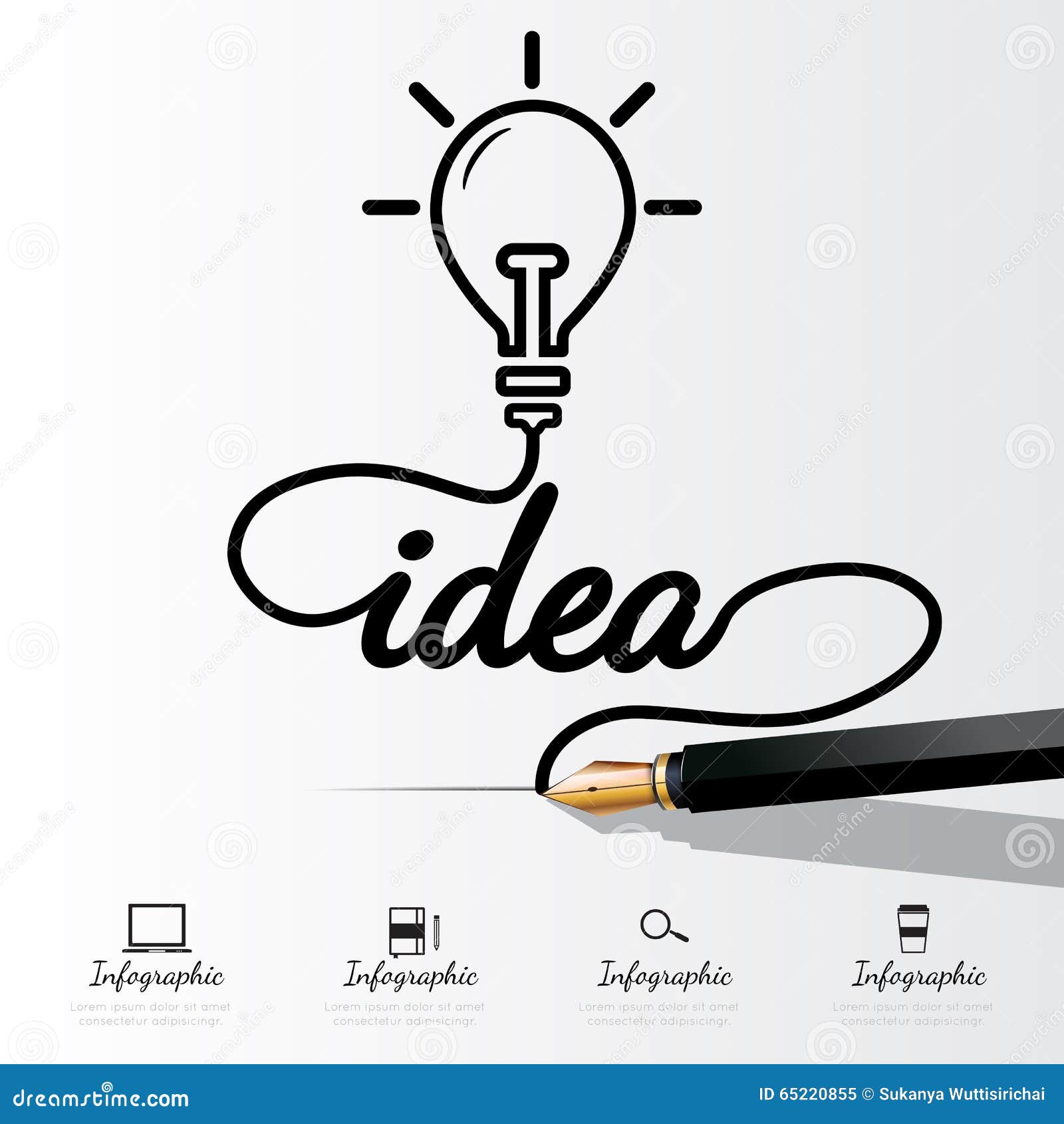 Concepto De La Idea Infographic Ilustración del Vector - Ilustración de ...