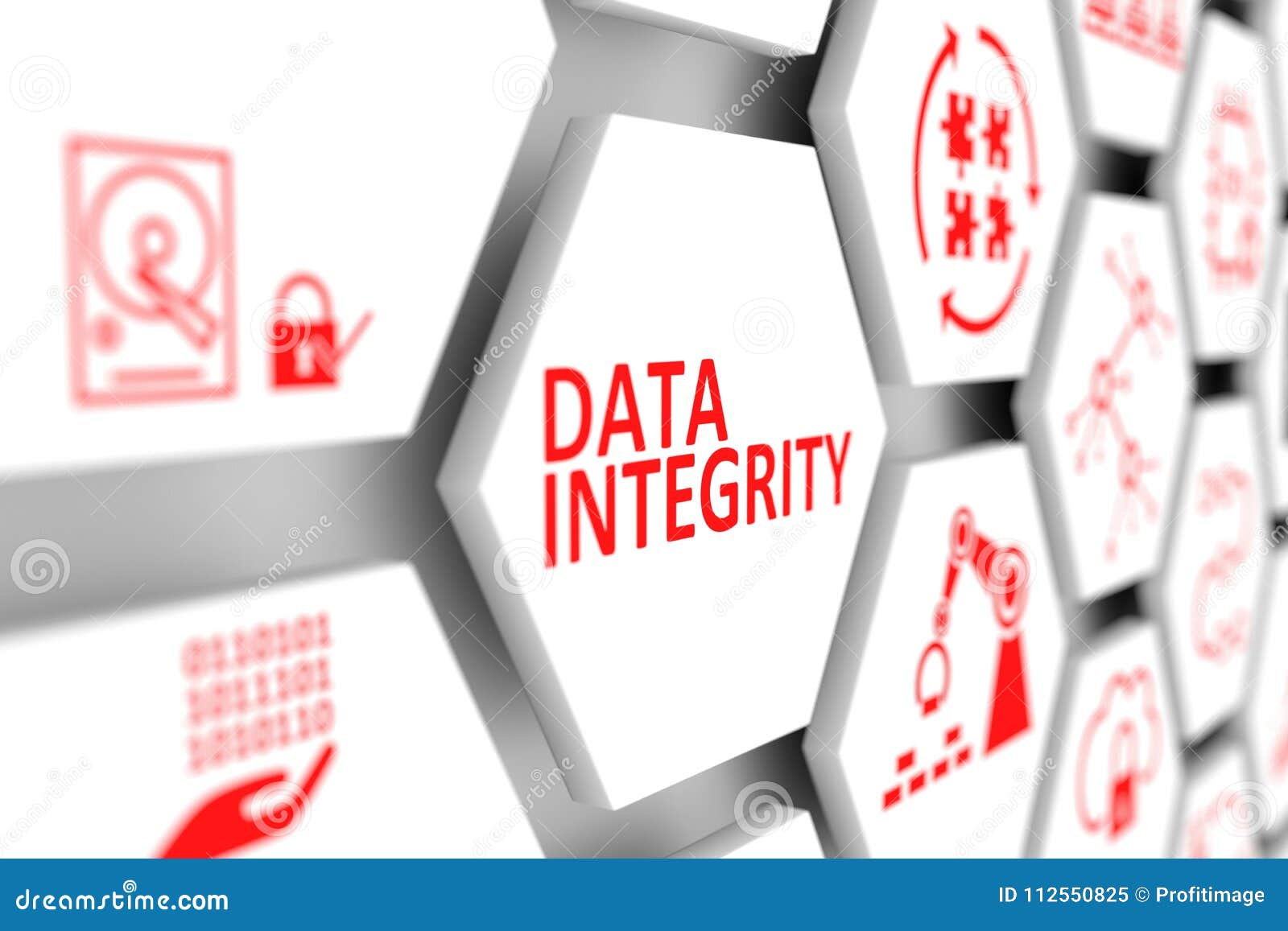 Concepto De La INTEGRIDAD De DATOS Stock de ilustración - Ilustración ...
