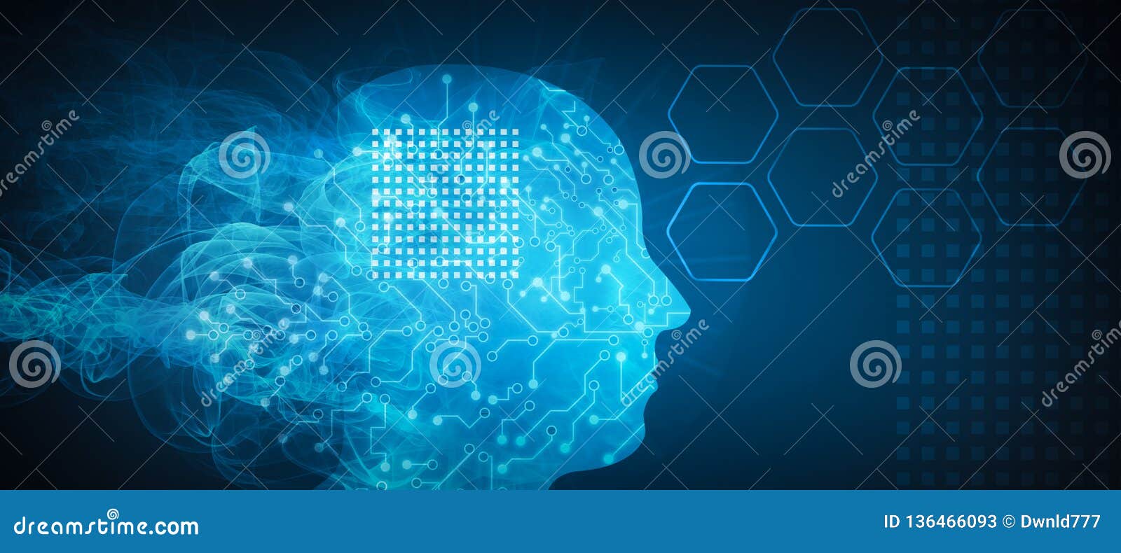 Concepto De La Inteligencia Artificial Stock de ilustración ...