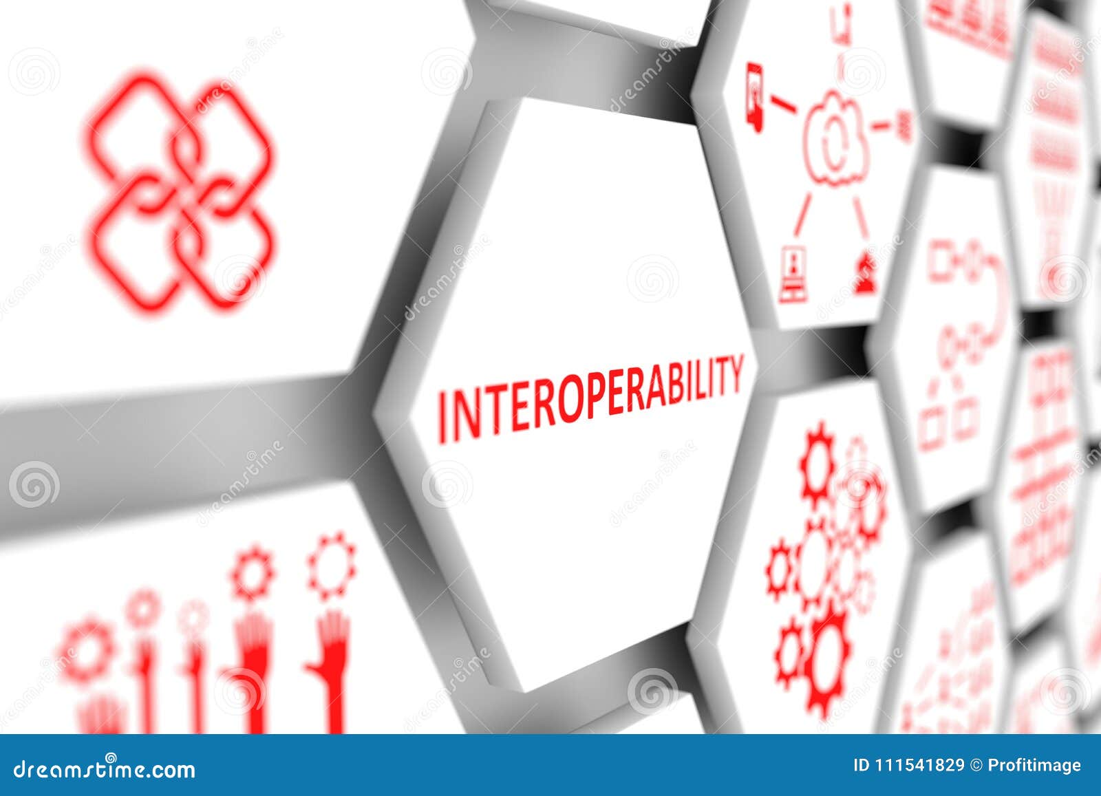Concepto De La INTEROPERABILIDAD Stock de ilustración - Ilustración de ...