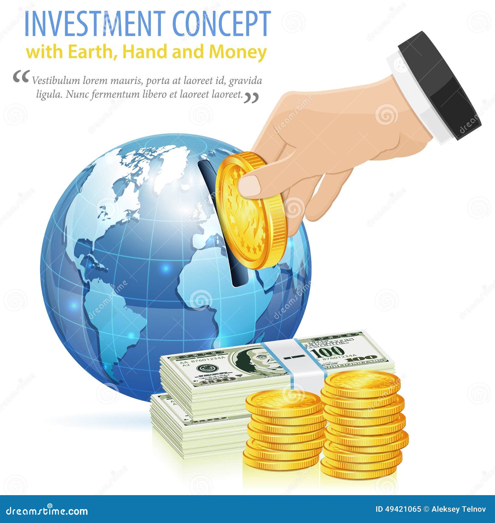 Concepto de la inversión ilustración del vector. Ilustración de ...