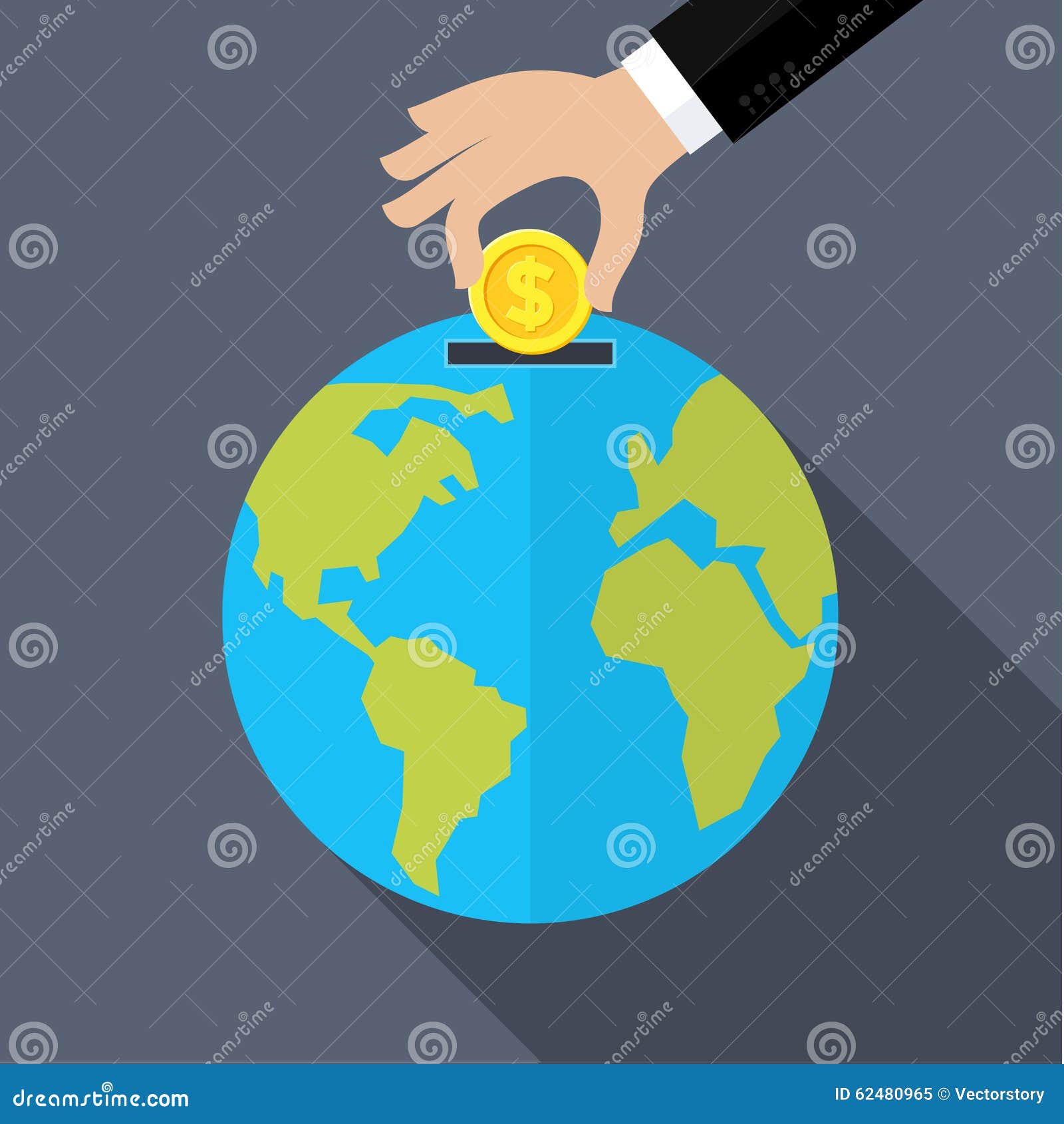 Concepto de la inversión ilustración del vector. Ilustración de modelo ...