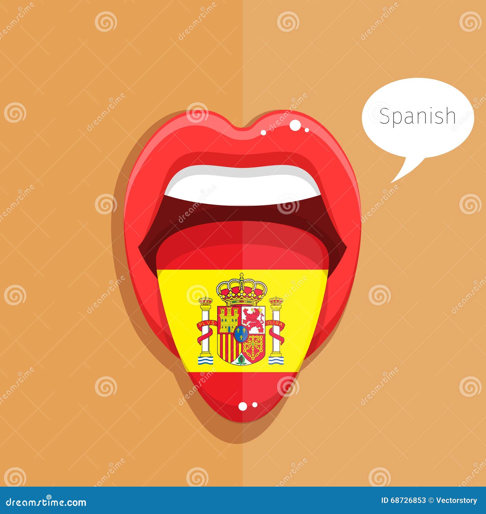 Concepto De La Lengua Española Ilustración del Vector - Ilustración de ...