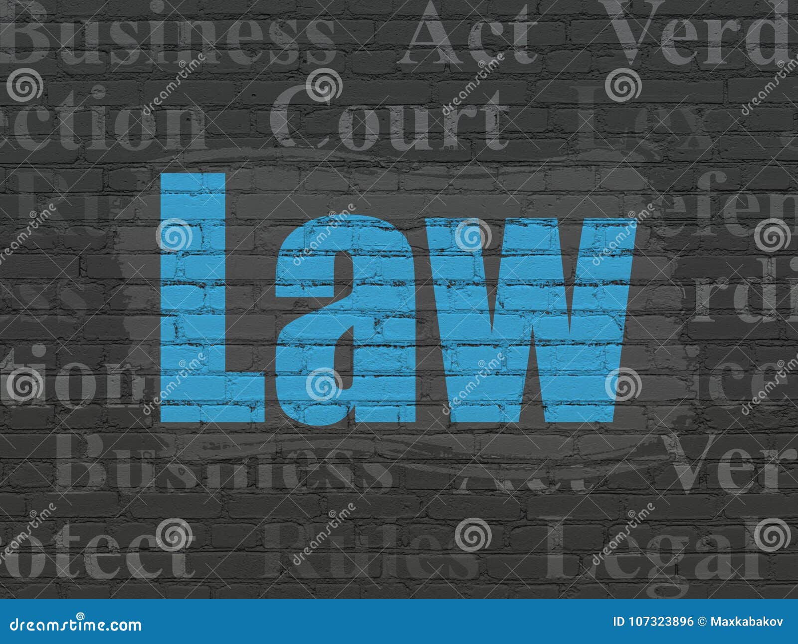 Concepto De La Ley: Ley Sobre Fondo De La Pared Stock de ilustración ...