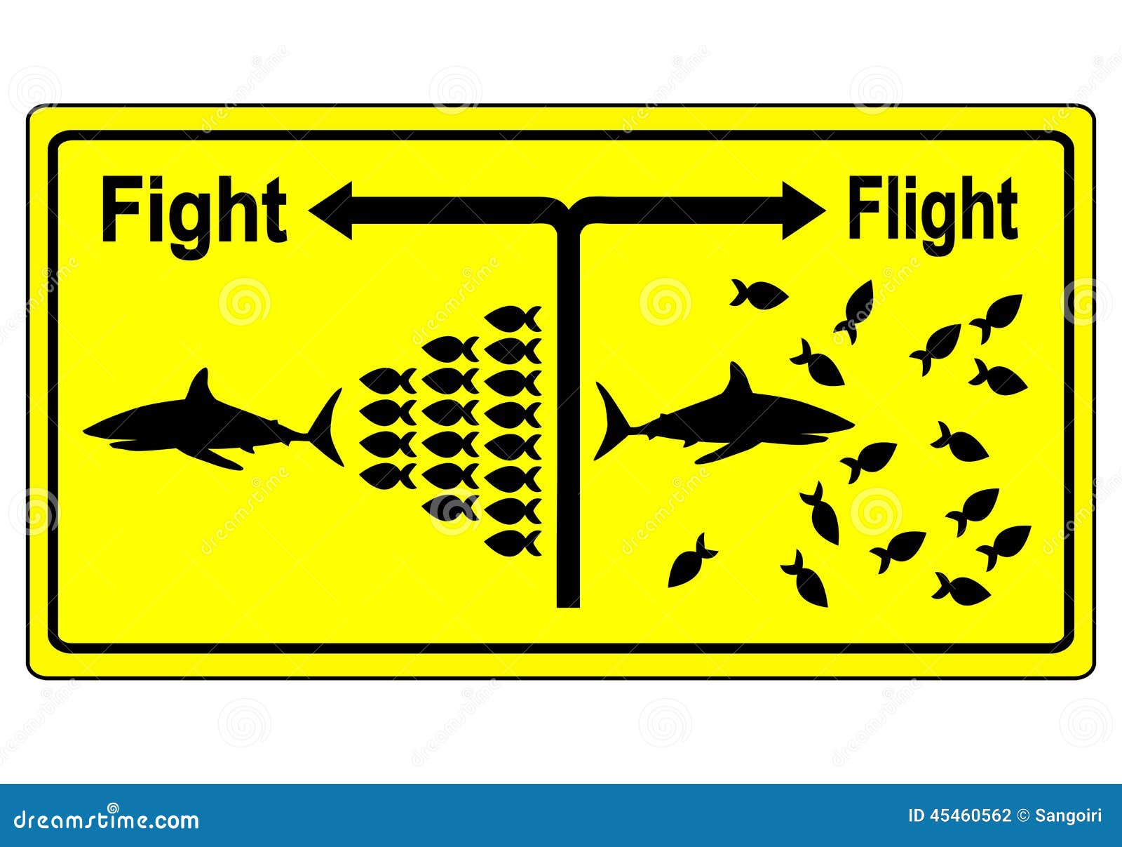 Concepto De La Lucha O Huida Stock de ilustración - Ilustración de ...