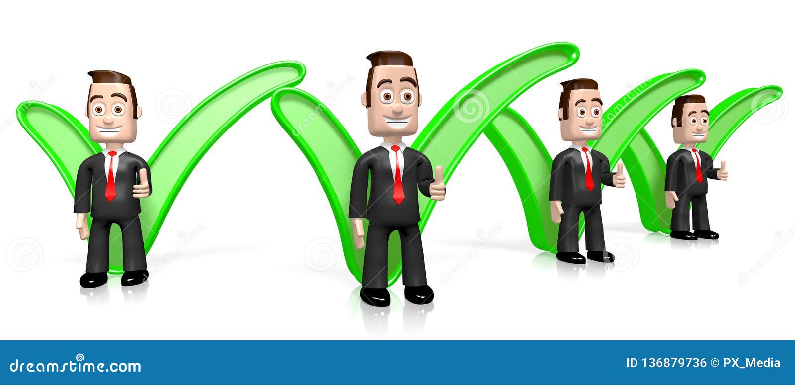 Concepto De La Marca De Cotejo 3D Stock de ilustración - Ilustración de ...