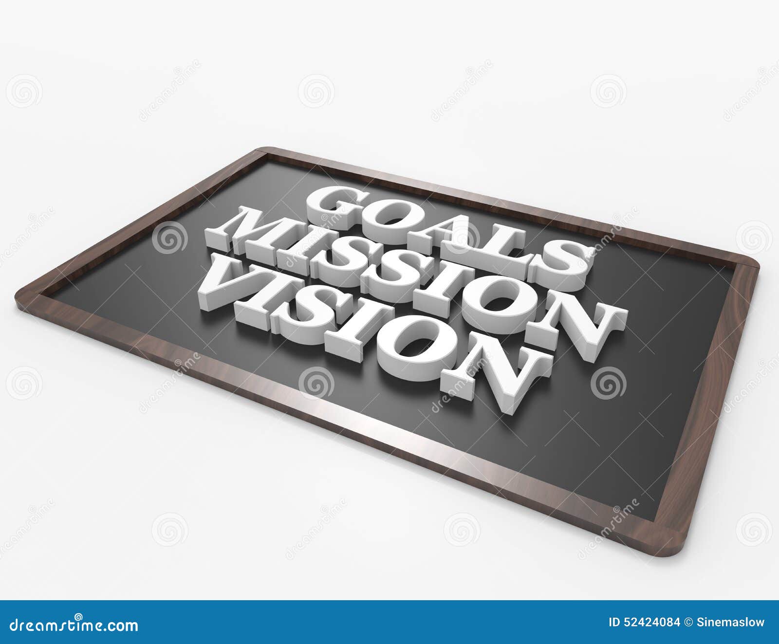 Concepto De La Palabra De Meta-Misión-Vision 3d Stock de ilustración ...