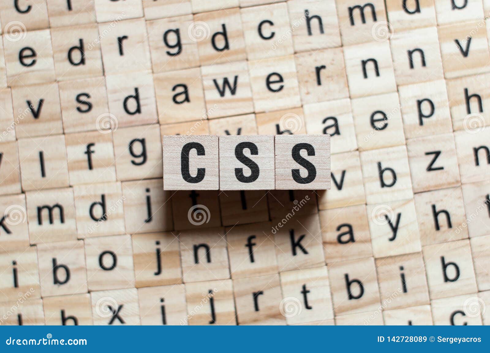 Concepto De La Palabra Del Css Imagen de archivo - Imagen de concepto ...