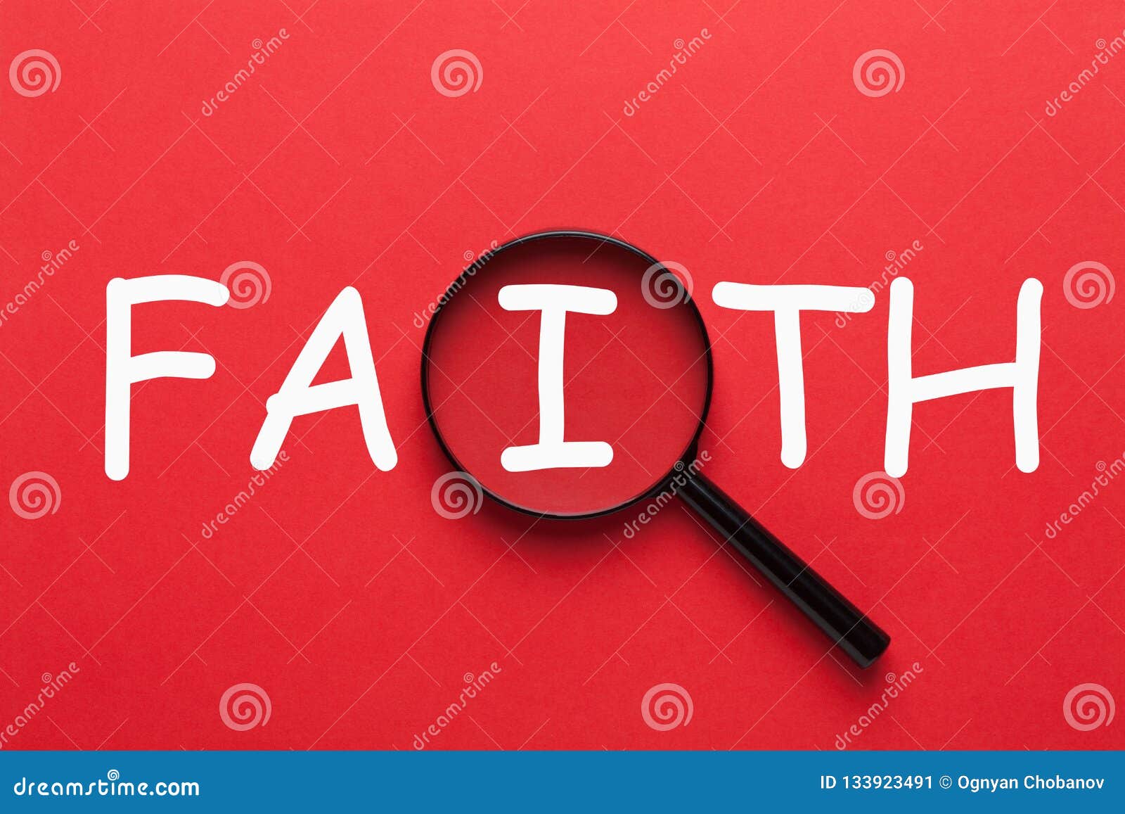 Concepto De La Palabra De La Fe Imagen de archivo - Imagen de rojo ...