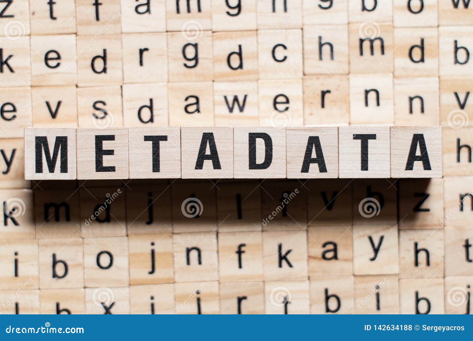 Concepto De La Palabra De Los Meta Datos Foto de archivo - Imagen de ...