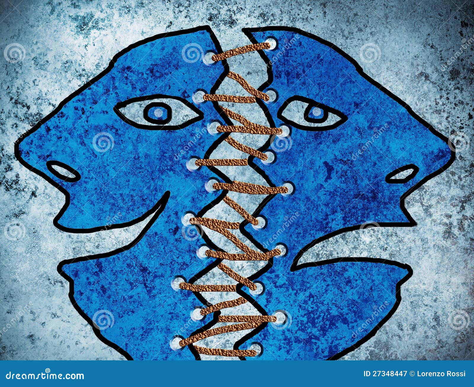 Concepto De La Personalidad Doble Stock de ilustración - Ilustración de ...